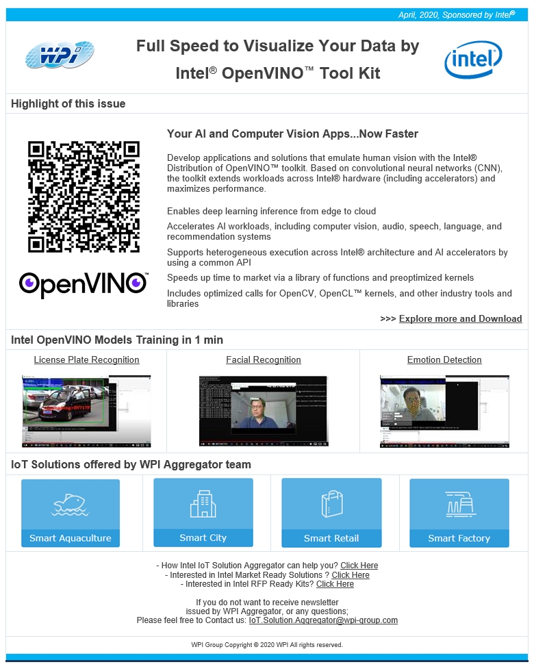 【April Newsletter】Full Speed to Visualize Your Data by Intel OpenVINO ...